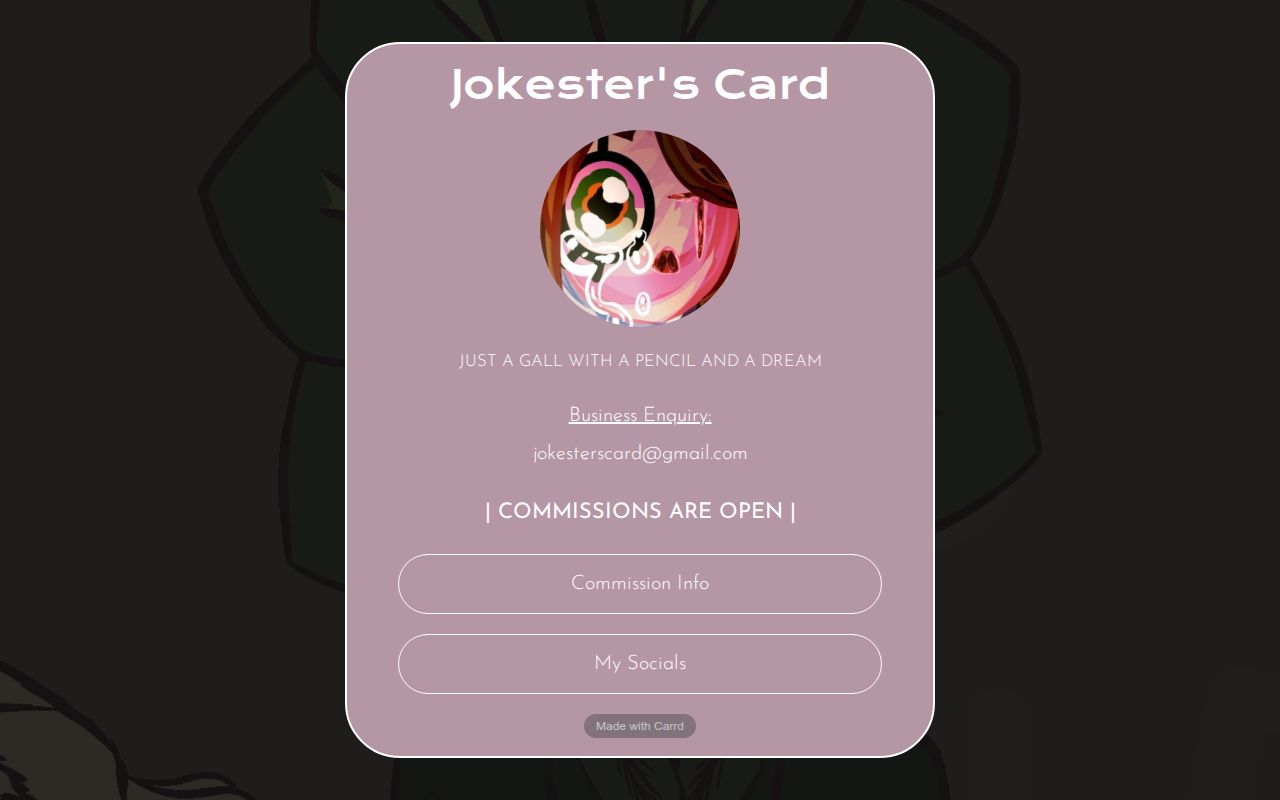 The Jokester Card Website